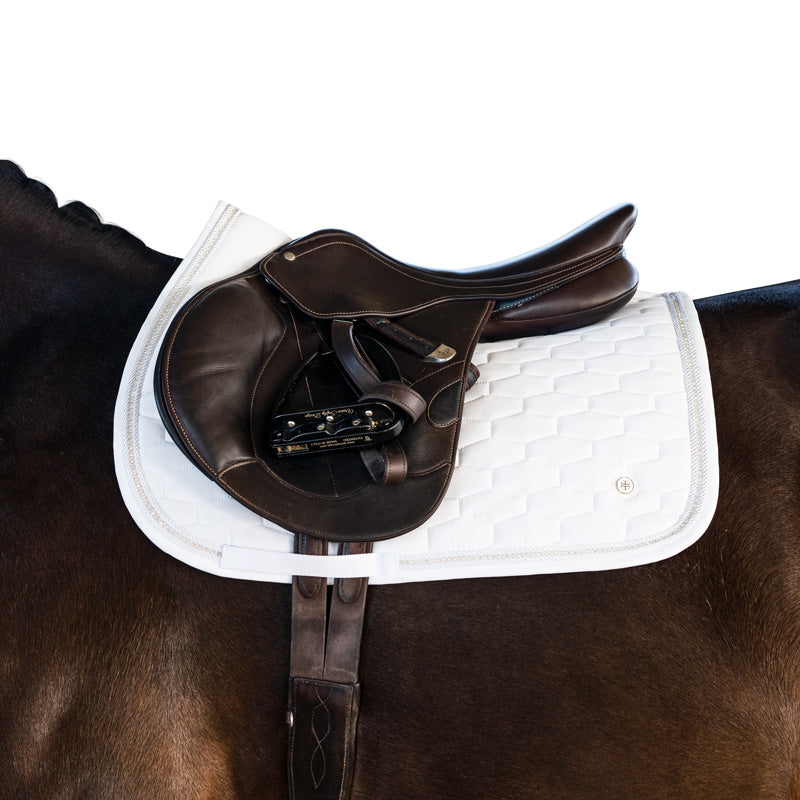 LT White Crystals Jump Saddle Pad – Lara Tweedie Equestrian