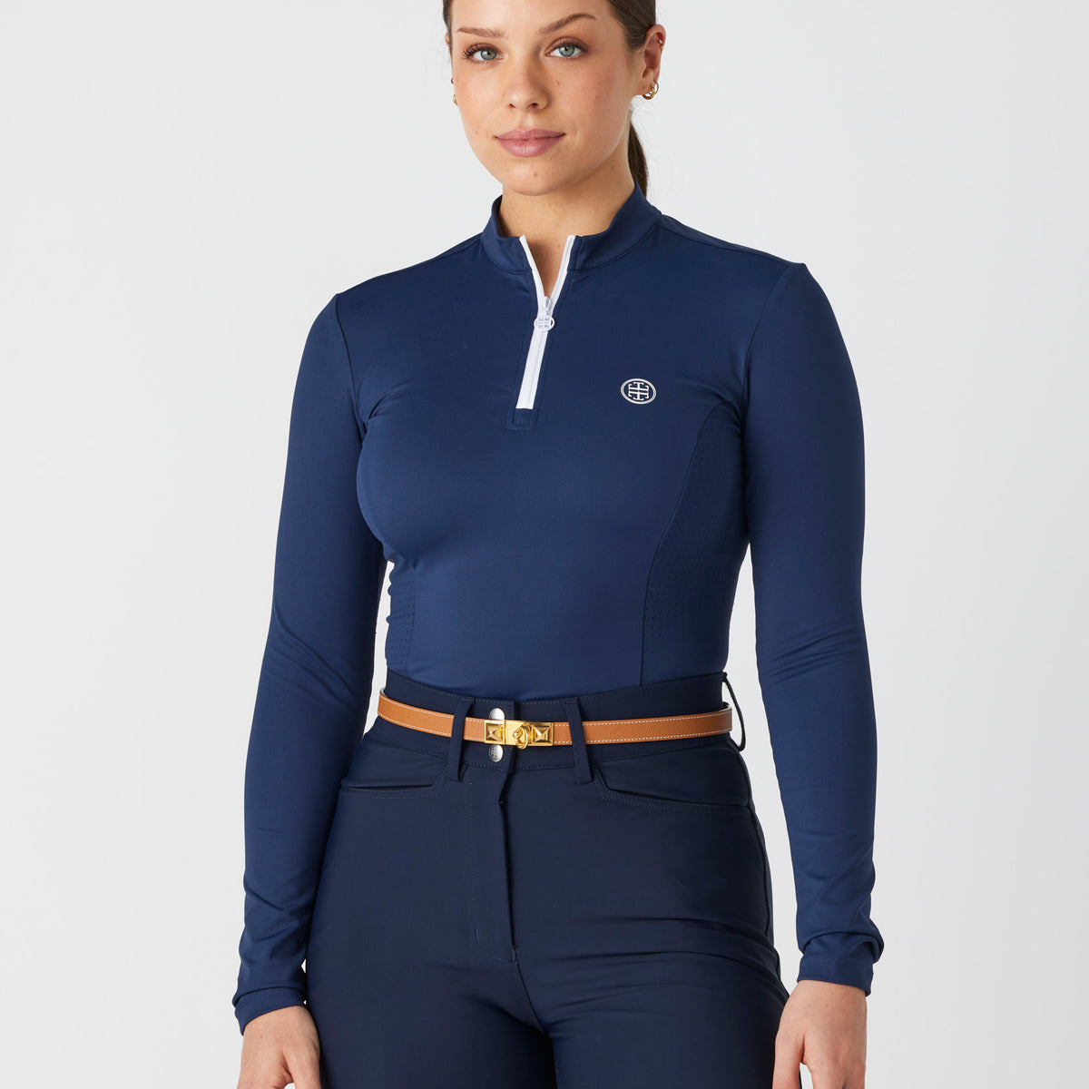 LT Active Fit Riding Top L/S- Classic Navy – Lara Tweedie Equestrian