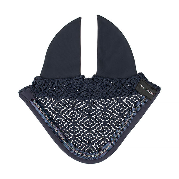 LT Navy Crystals Moderne Ear Bonnet - Lara Tweedie Equestrian